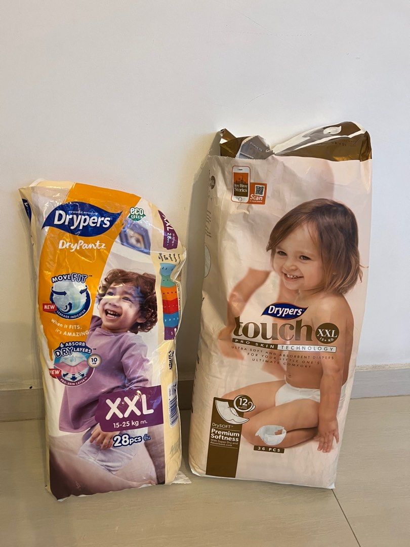 Drypers Touch & Drypantz both XXL, Babies & Kids, Bathing & Changing ...