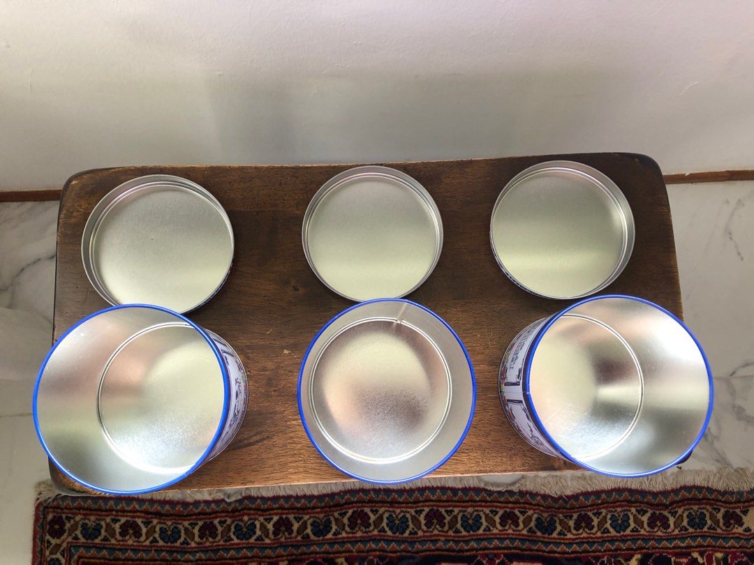 Dutch tin cans with lids - set of 3, Furniture & Home Living, Home ...