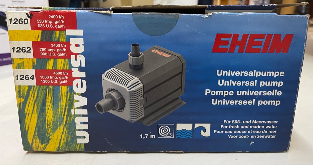 EHEIM Universal Pump 1260, Pet Supplies, Homes & Other Pet Accessories ...