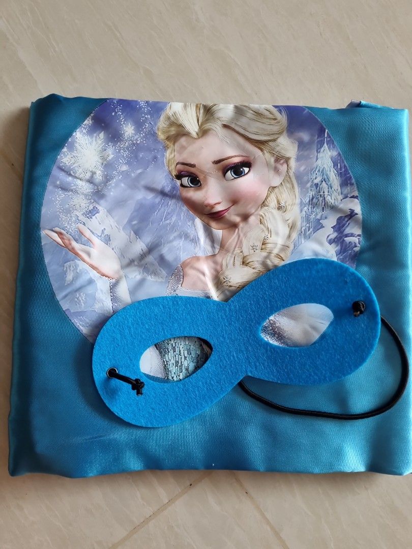 Elsa cape and mask for adult, Hobbies & Toys, Toys & Games on Carousell