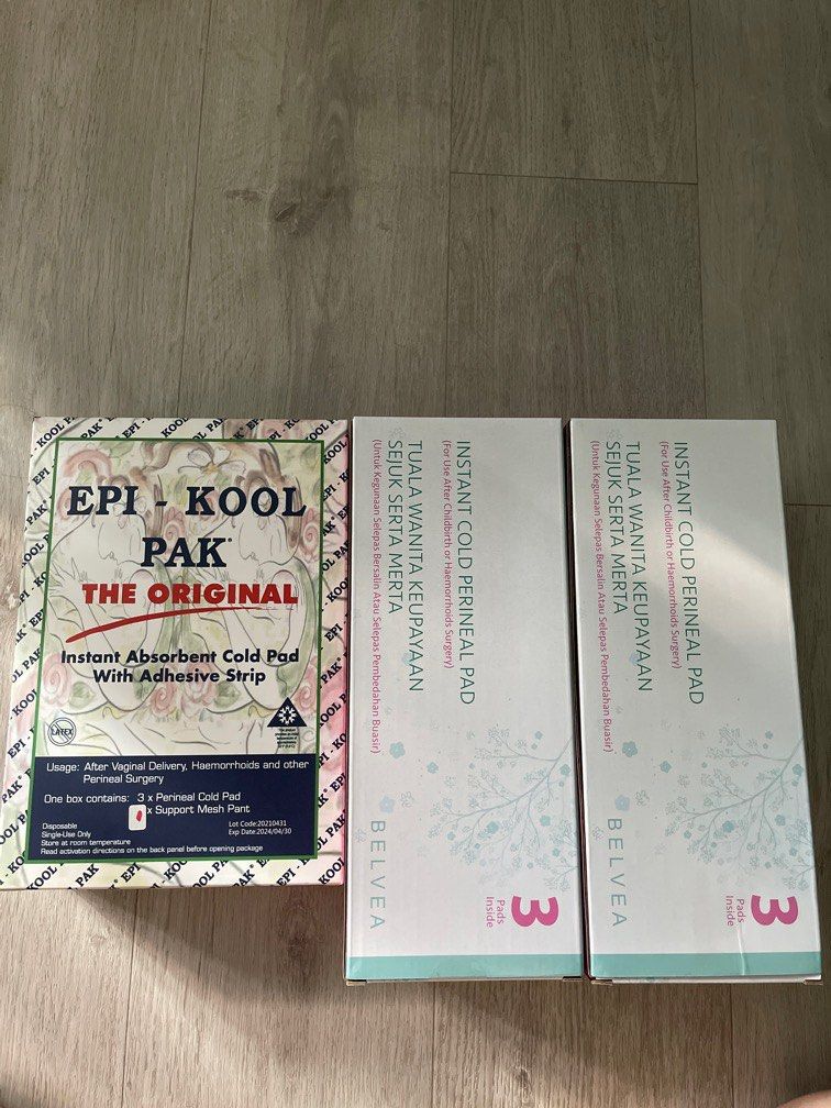 Epi-Kool Pak Belvea Instant Cold Perineal Pad, Babies & Kids, Maternity ...