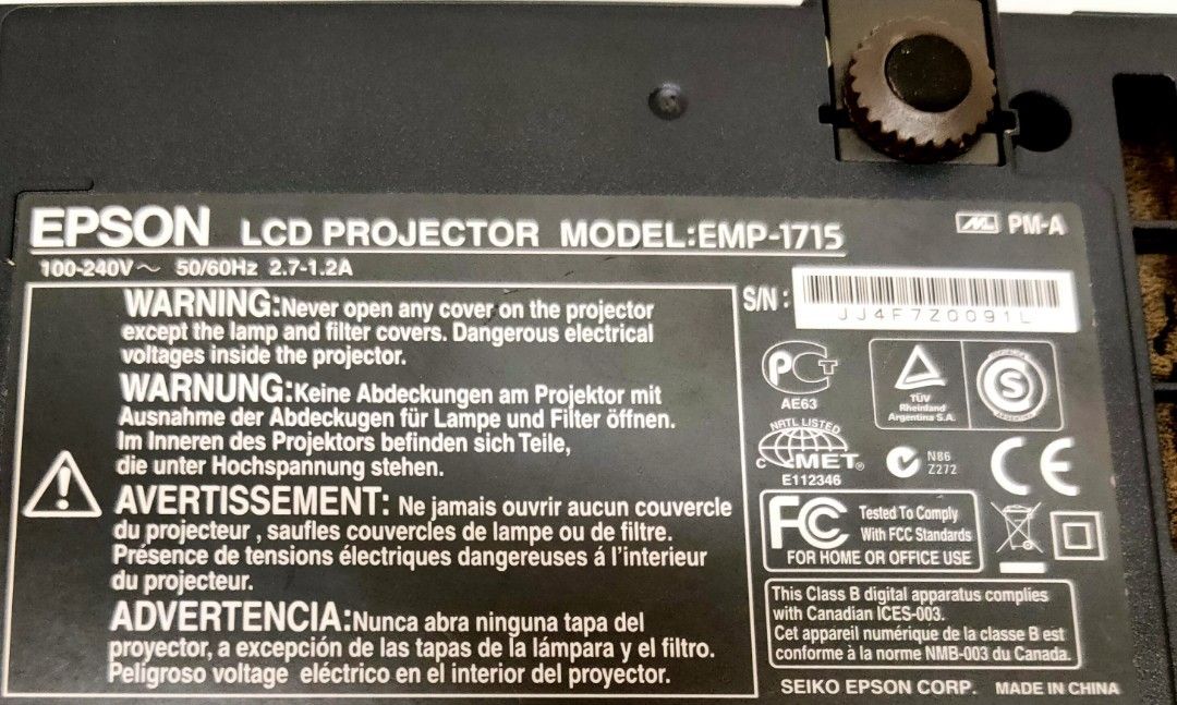 EPSON LCD PROJECTORS gor sale @ $250 each, TV & Home Appliances, TV ...