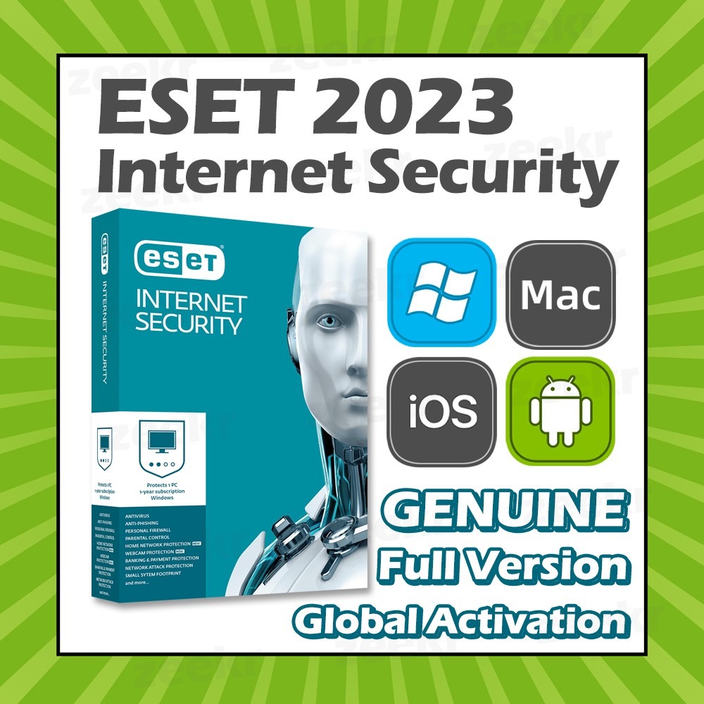 ESET INTERNET SECURITY 2023 ANTIVIRUS SMART SECURITY PREMIUM Latest ...