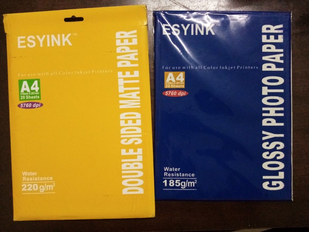 Printer Paper Double Sided Matte Photo Paper 8.5x11 - 30 Sheets 180GSM ...