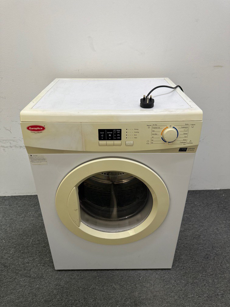 EuropAce 7kg Vented dryer, TV & Home Appliances, Washing Machines and ...