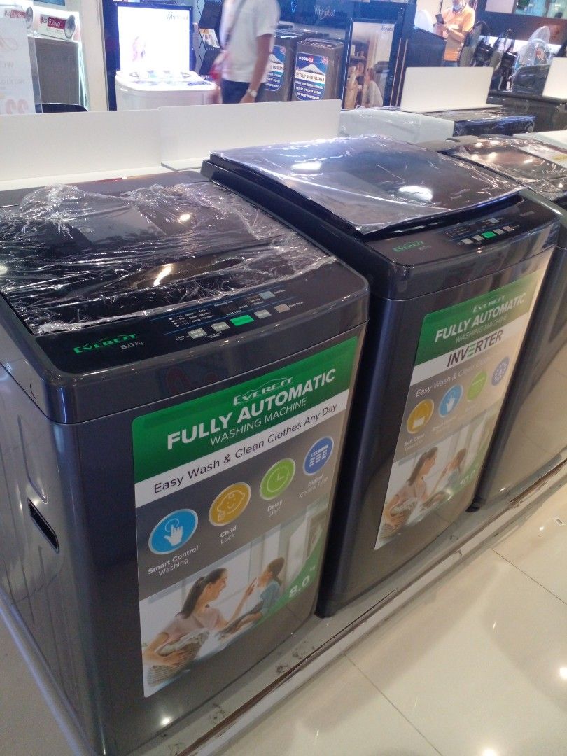 Everest Top Load Washing Machine 8kg & Inverter 10kg, TV & Home ...