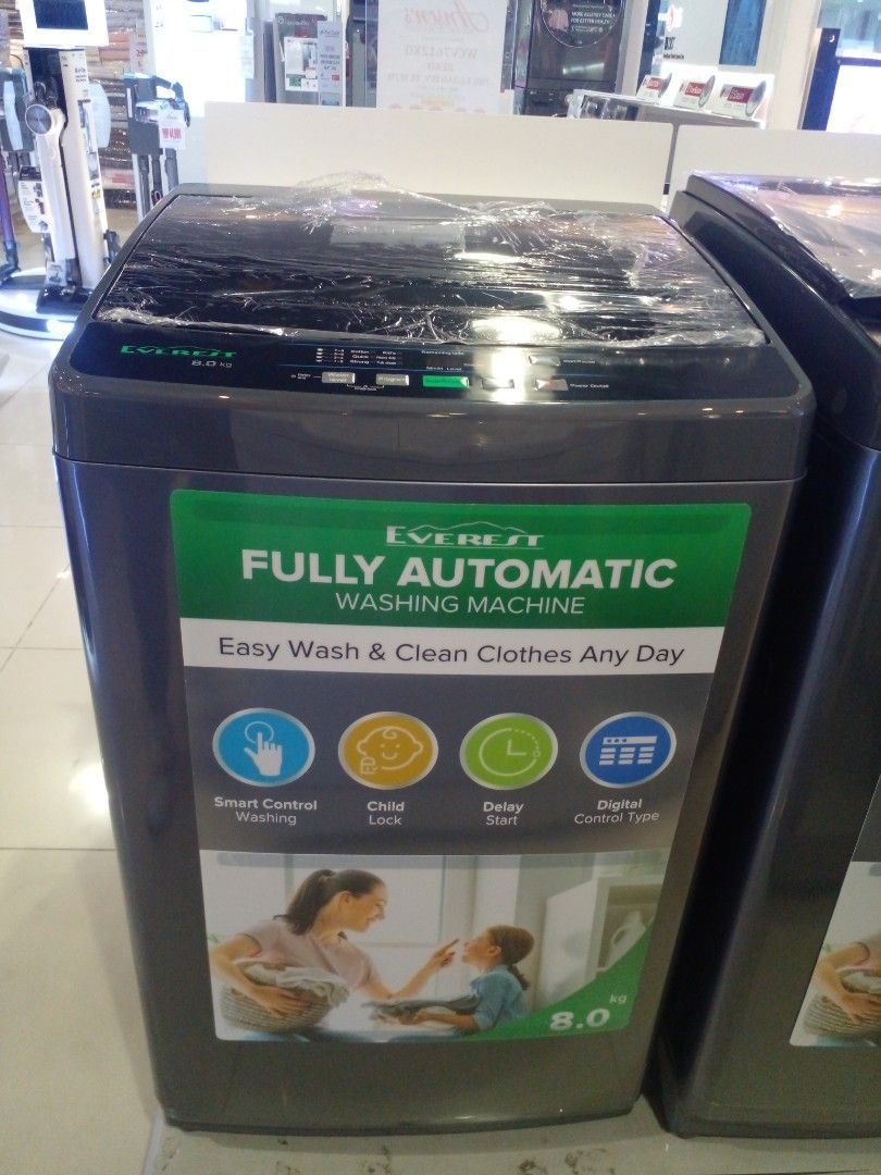 Everest Top Load Washing Machine 8kg & Inverter 10kg, TV & Home ...
