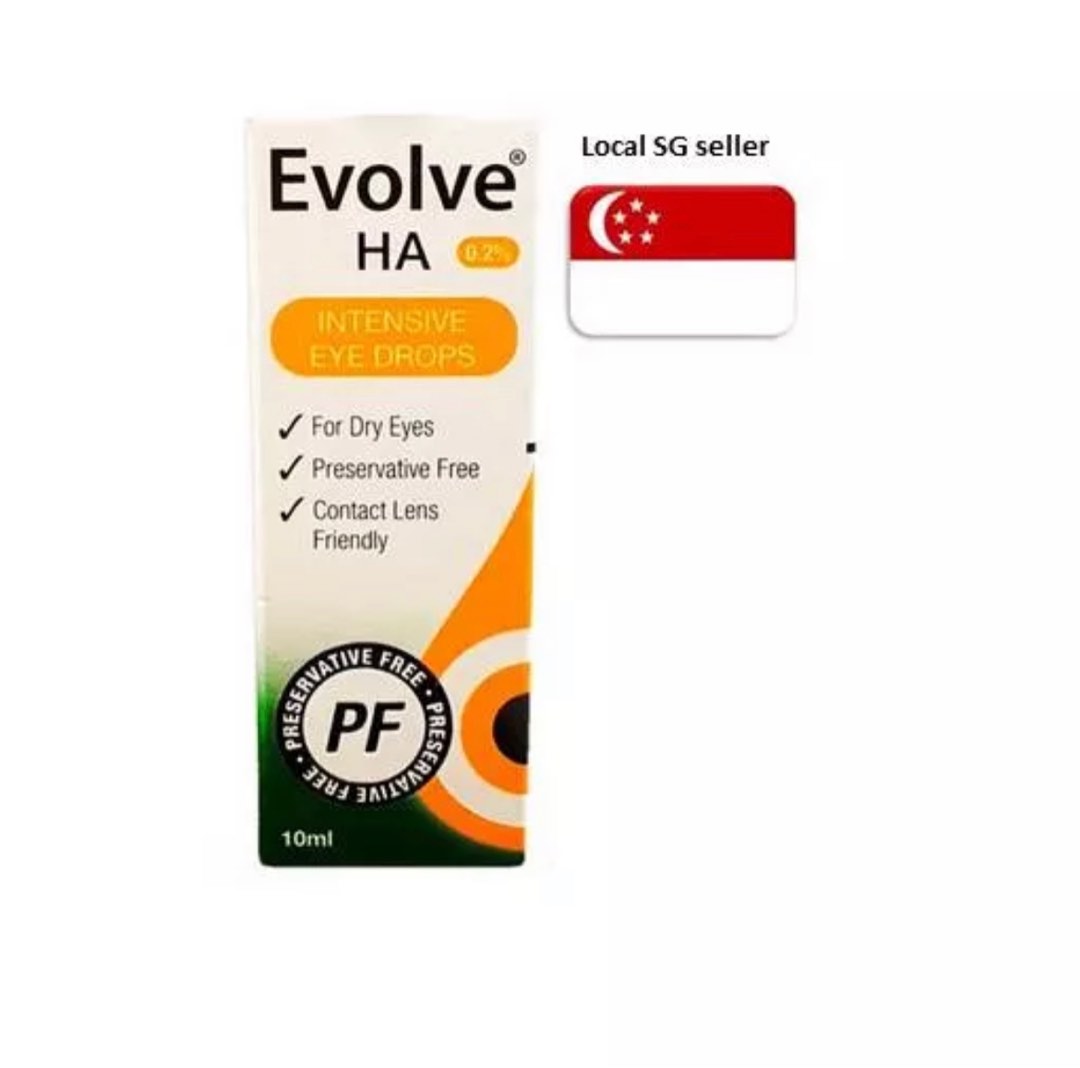 Evolve HA 0.2% Intensive Eyedrops, Dry Eye Max, 10ml, New Packaging ...
