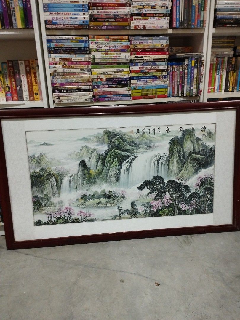 Feng Shui Painting with Wood Frame, Furniture & Home Living, Home Decor ...