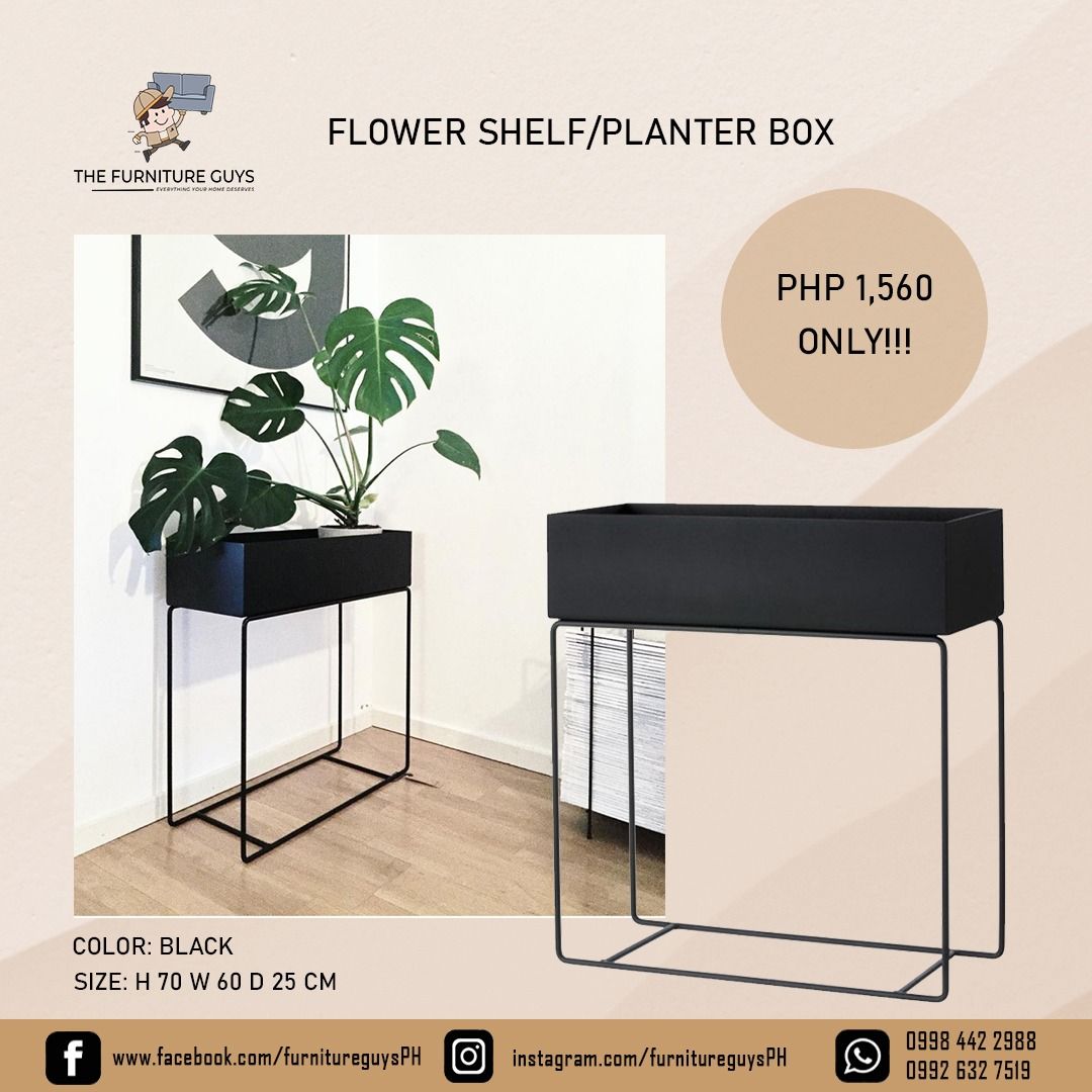FLOWER SHELF/PLANTER BOX, Furniture & Home Living, Gardening, Pots ...