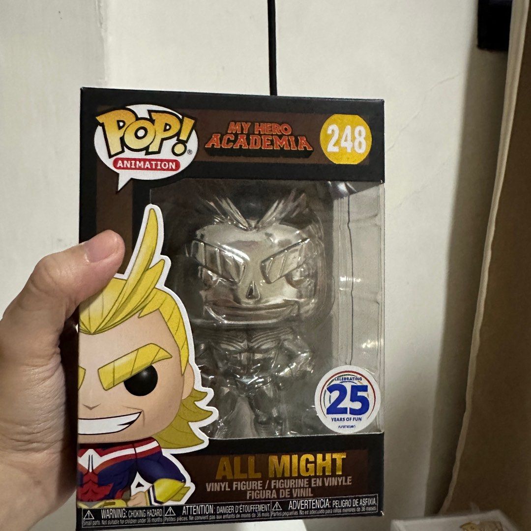 Funko Pop! 248 My Hero Academia All Might Chrome - Funimation Exclusive ...
