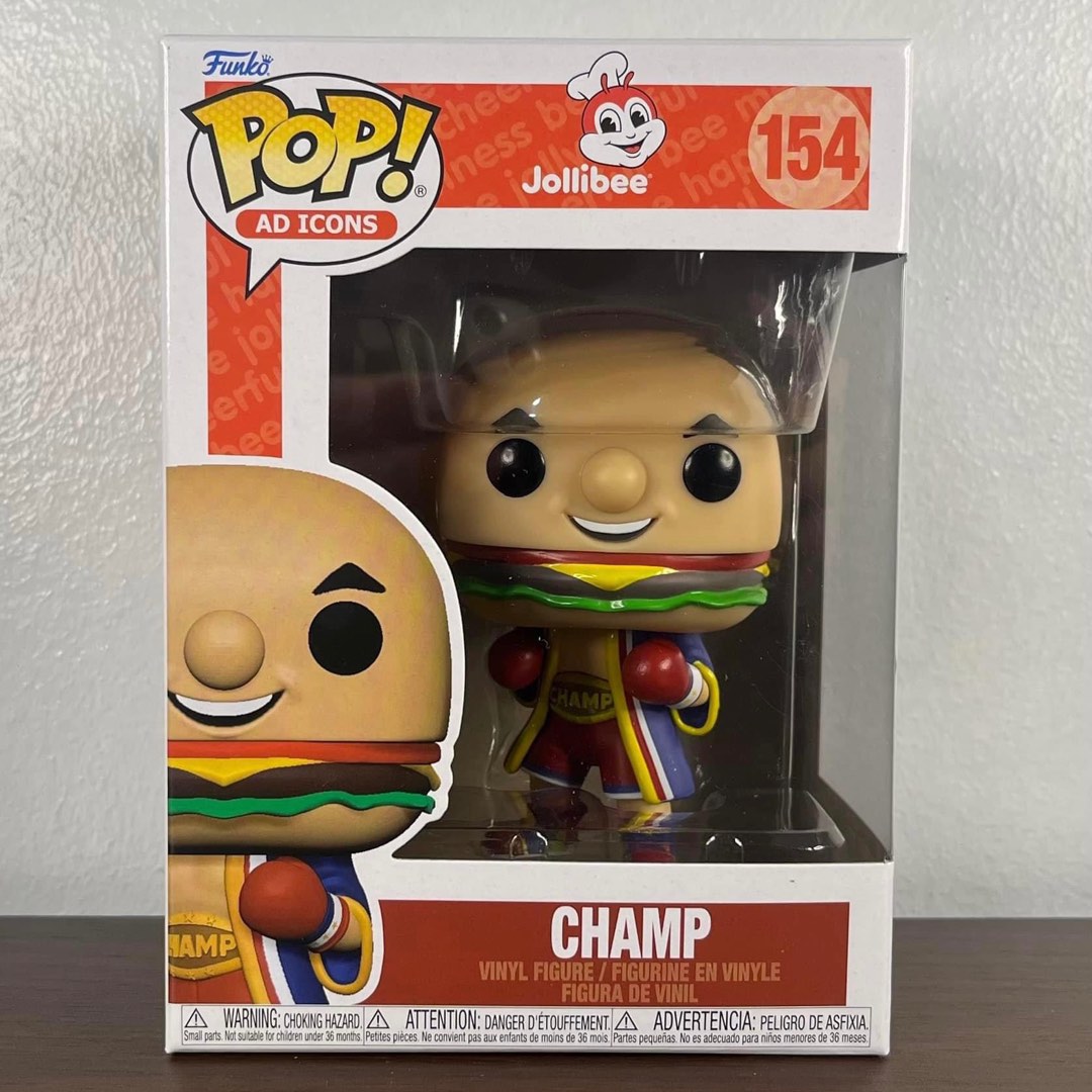 Funko Pop Ad Icons “Jollibee - CHAMP” Vinyl Collectible Figure ...