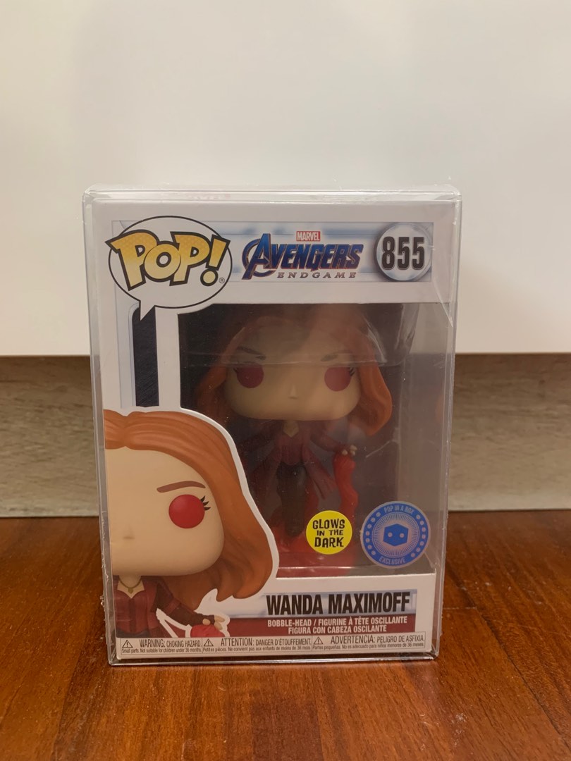 Funko Pop Marvel Wanda Maximoff Pop In A Box Sticker, Hobbies & Toys ...