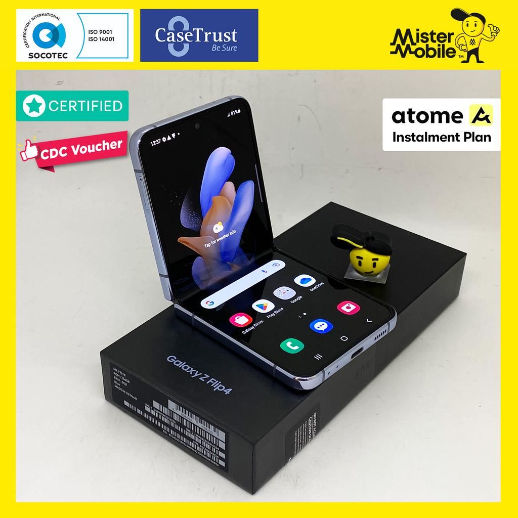 Galaxy Z Flip 4 Blue 256GB, Mobile Phones & Gadgets, Mobile Phones ...