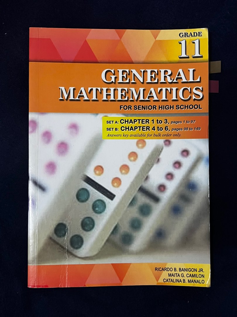 General Mathematics for Senior High School textbook, Hobbies & Toys ...