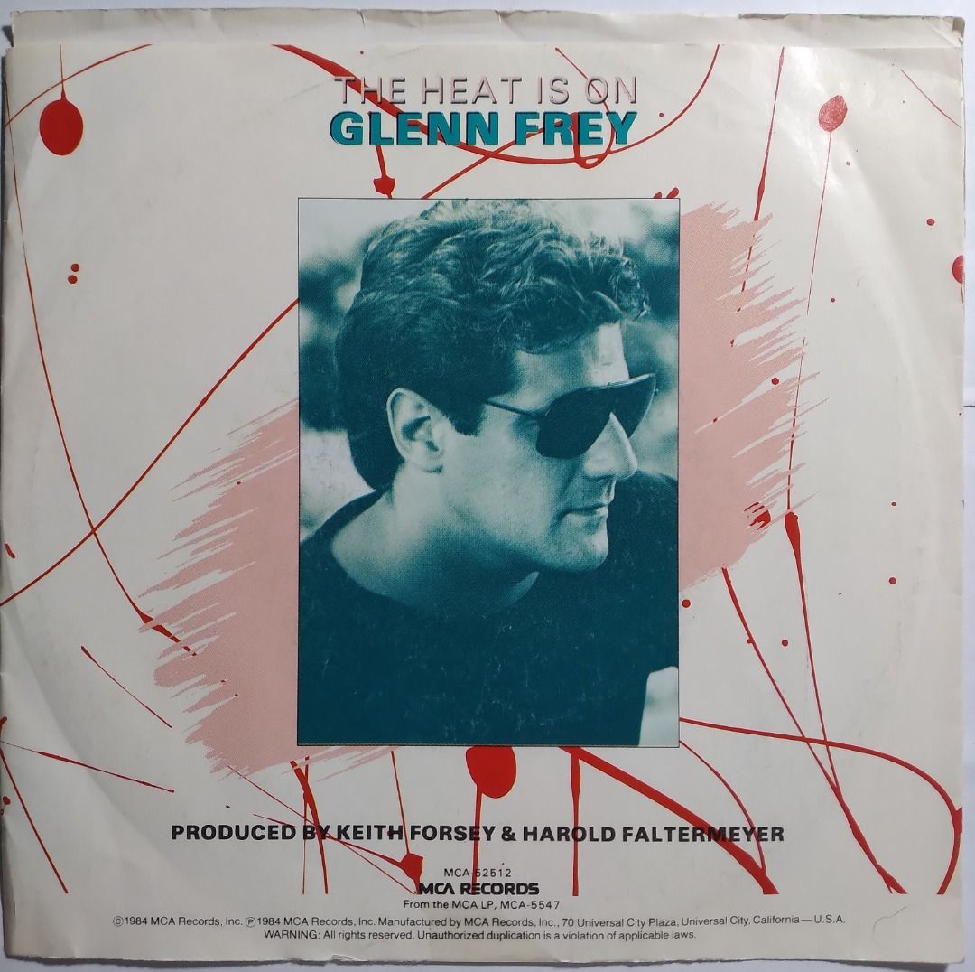 Glenn Frey || The Heat Is On Beverly Hills Cop OST MCA-52512 [Pop ...
