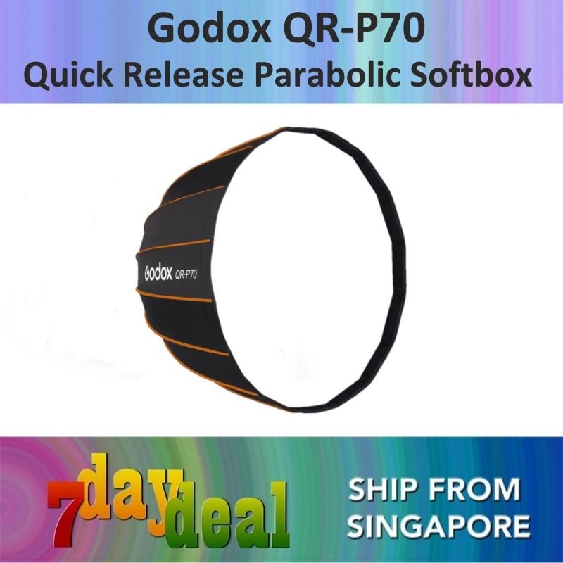 Godox QR-P70 Bowen Mount - Quick Release Parabolic Softbox (70cm), Photography, Photography ...