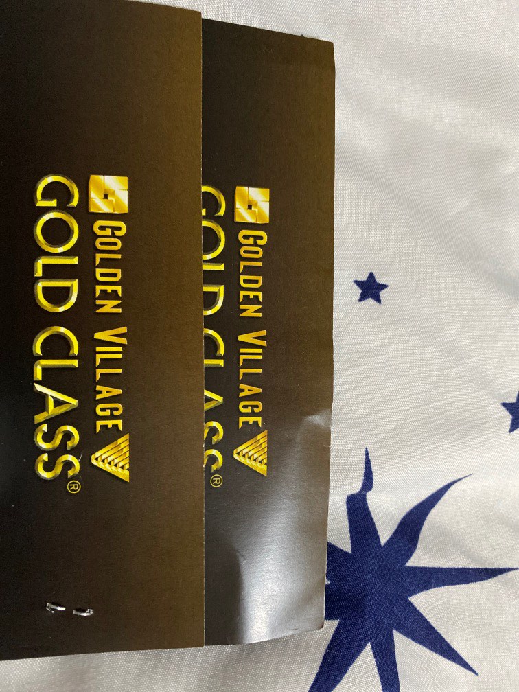 Gold class movie tickets x2, Tickets & Vouchers, Event Tickets on Carousell