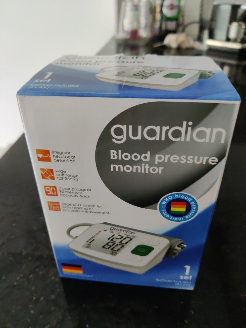 Guardian Blood Pressure Monitor, Health & Nutrition, Health Monitors ...