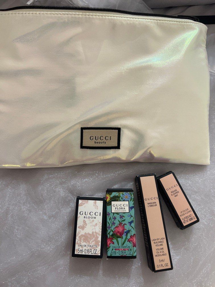 Gucci 4-Piece Beauty Set with Limited Edition Pouch, Beauty & Personal ...