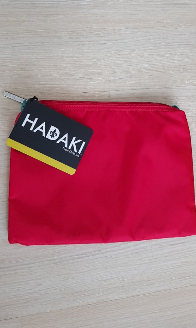 HADAKI RED POUCH, Women's Fashion, Bags & Wallets, Purses & Pouches on ...