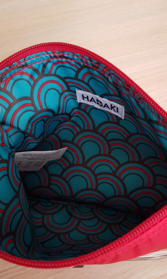 HADAKI RED POUCH, Women's Fashion, Bags & Wallets, Purses & Pouches on ...