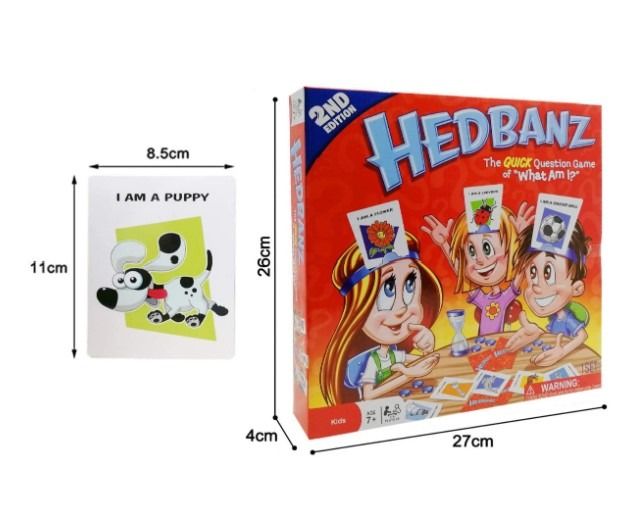 Hedbanz Family Friends Card Game (H0562), Hobbies & Toys, Toys & Games ...