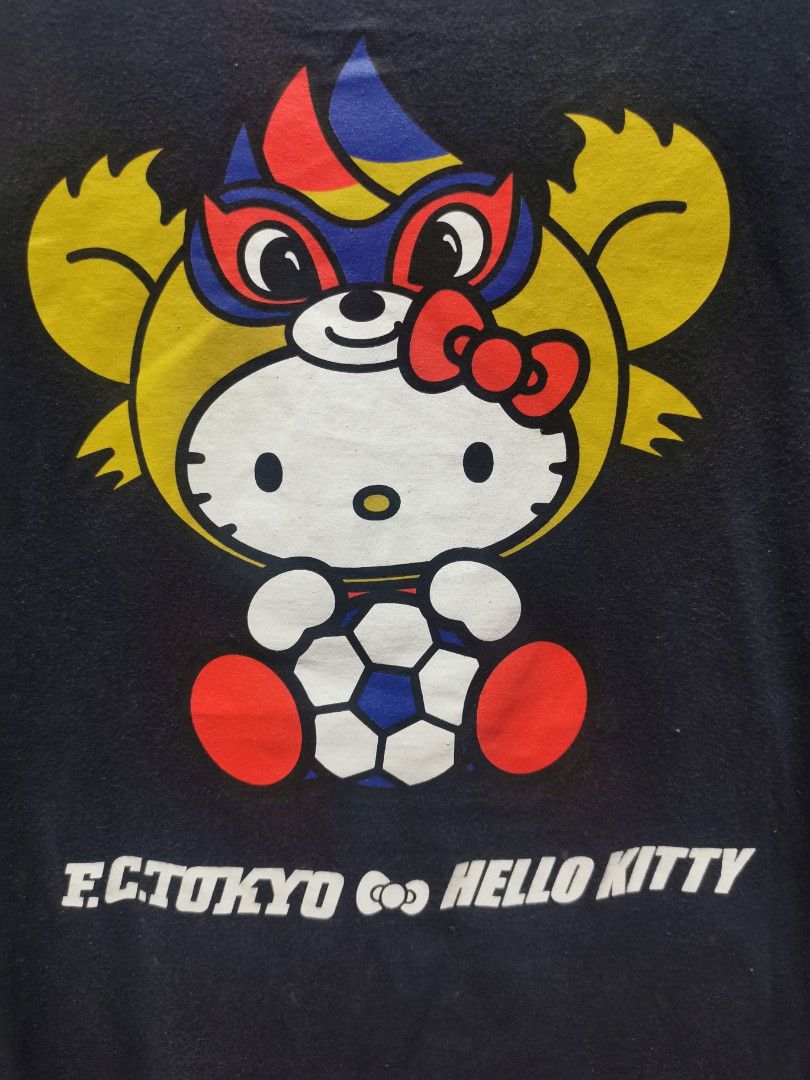 Hello kitty tshirt colab FC Tokyo, Women's Fashion, Tops, Shirts on ...