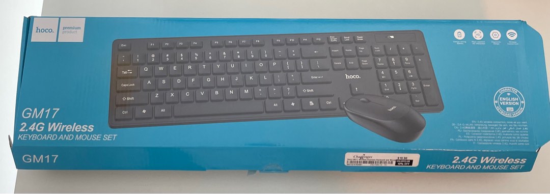 Hoco wireless keyboard and mouse, Computers & Tech, Parts & Accessories ...