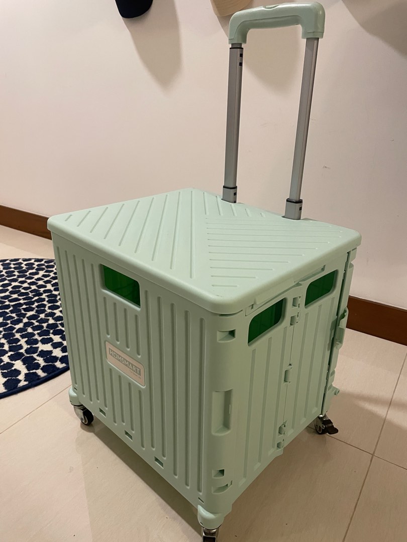 Homsmart foldable shopping cart trolley, Furniture & Home Living, Home ...