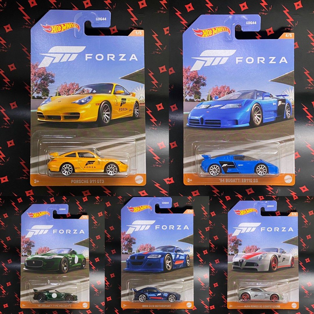 Hot Wheels Forza Set Hotwheels Porsche 911 GT3 > BMW Z4 M Motorsport > Jaguar F Type Project 7 ...