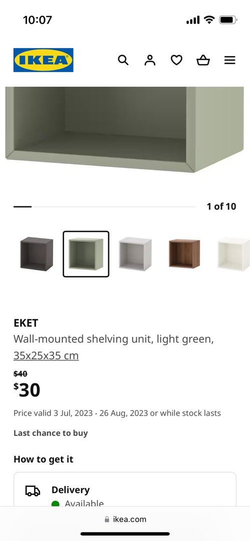 IKEA EKET storage box, Furniture & Home Living, Furniture, Shelves ...