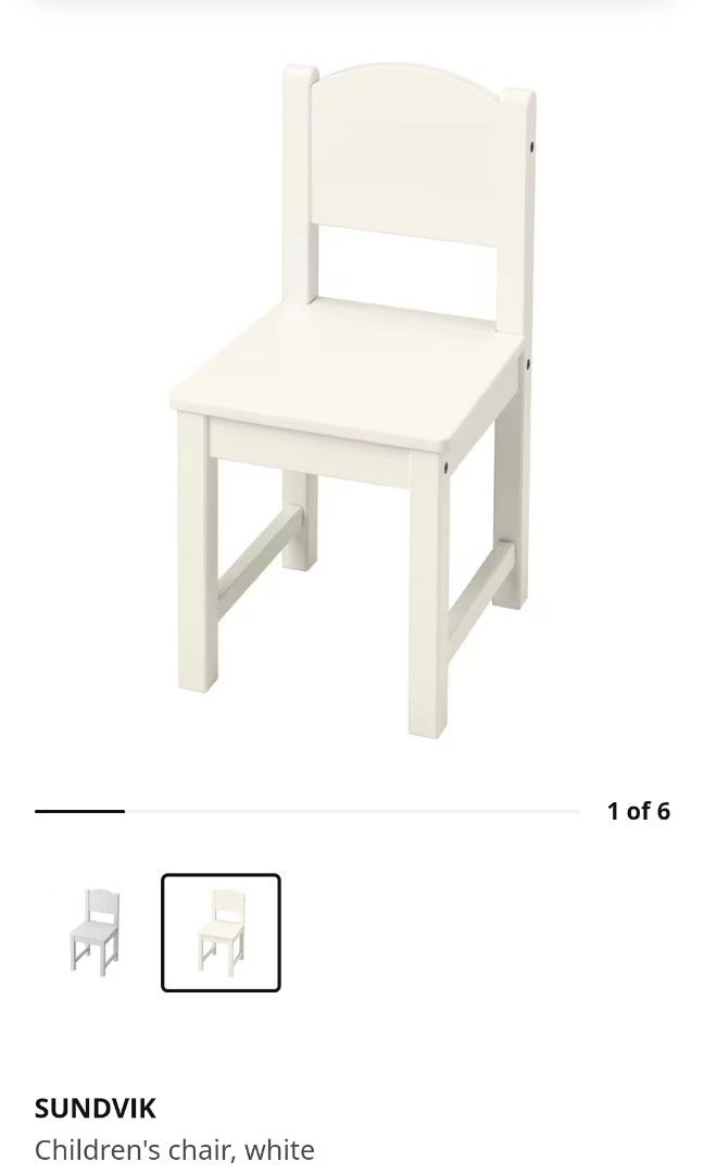 IKEA SUNDVIK Children Chair, Babies & Kids, Baby Nursery & Kids ...