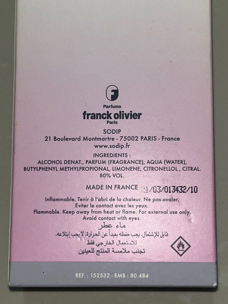 inpink frank olivier perfume, Beauty & Personal Care, Fragrance ...