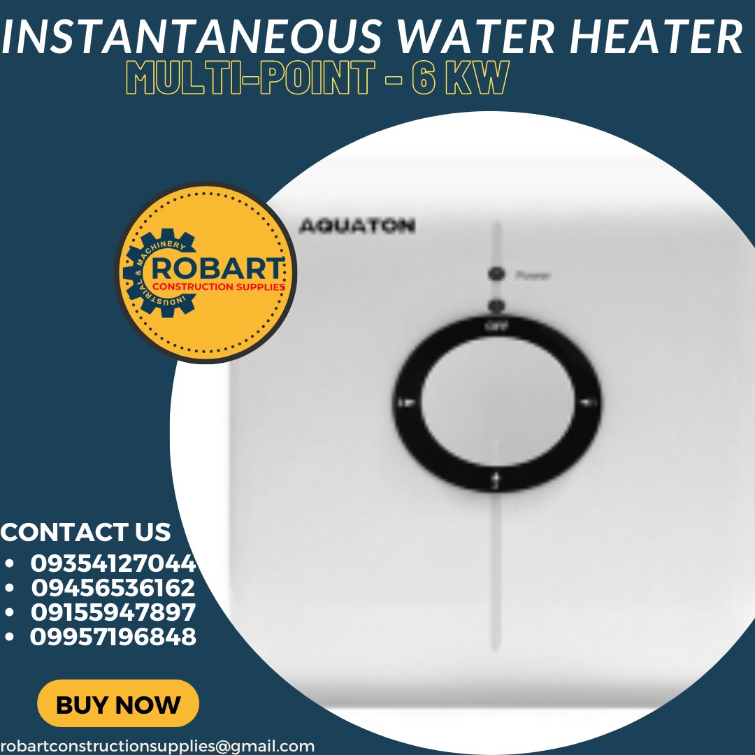 INSTANTANEOUS WATER HEATER MULTI-POINT - 6 KW, Commercial & Industrial ...