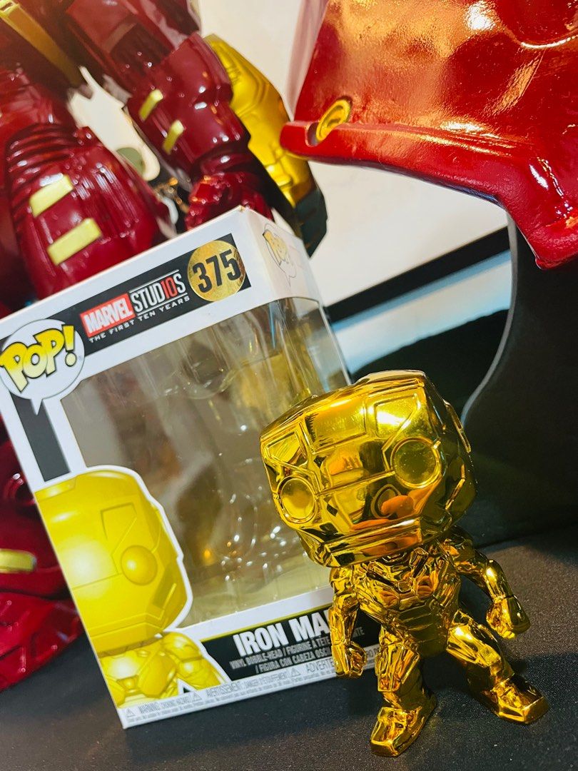 Iron man gold chrome funko, Hobbies & Toys, Toys & Games on Carousell