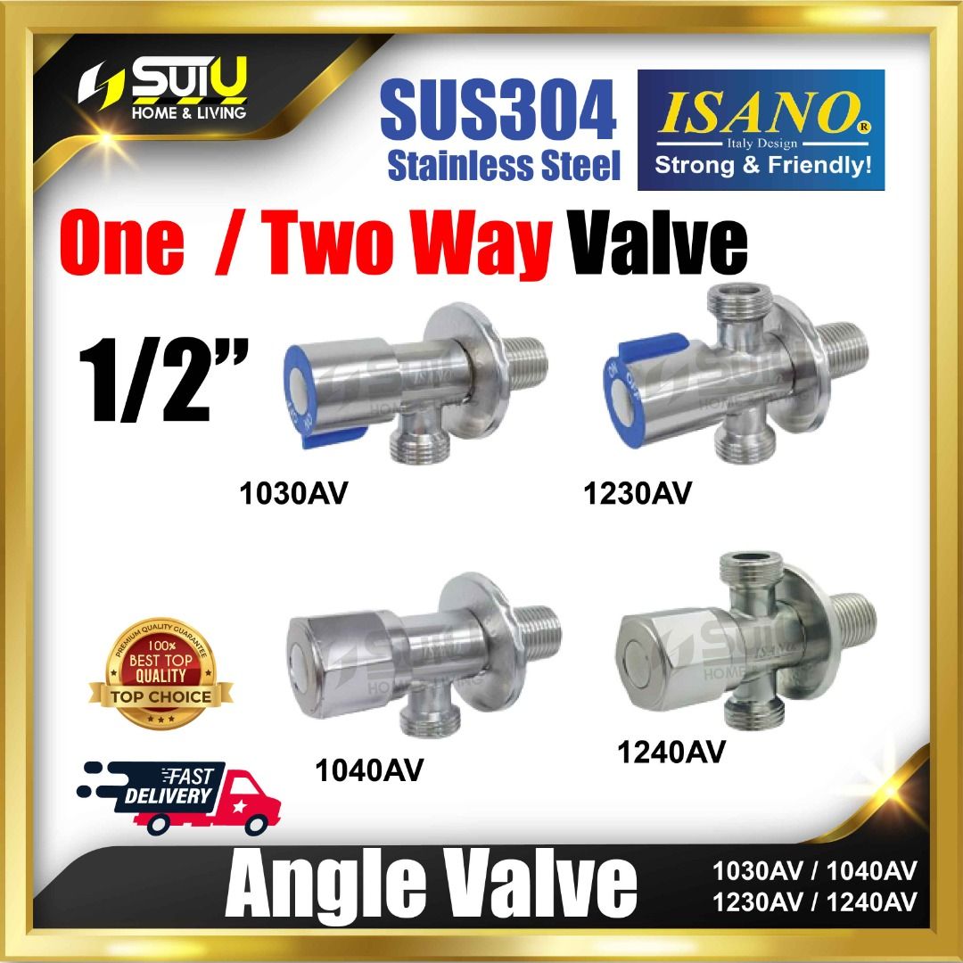 ISANO 1030AV / 1040AV / 1230AV / 1240AV SUS304 Stainless Steel 1/2" One ...