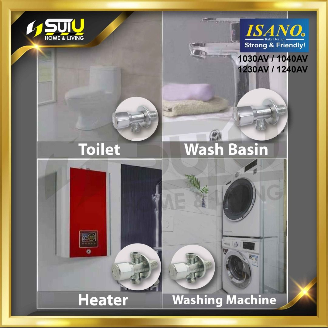 ISANO 1030AV / 1040AV / 1230AV / 1240AV SUS304 Stainless Steel 1/2" One ...