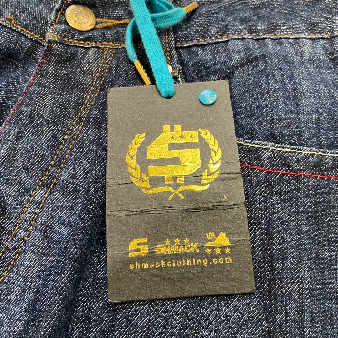 Japanese Style Shmack Raw Denim Embroidery Pants on Carousell