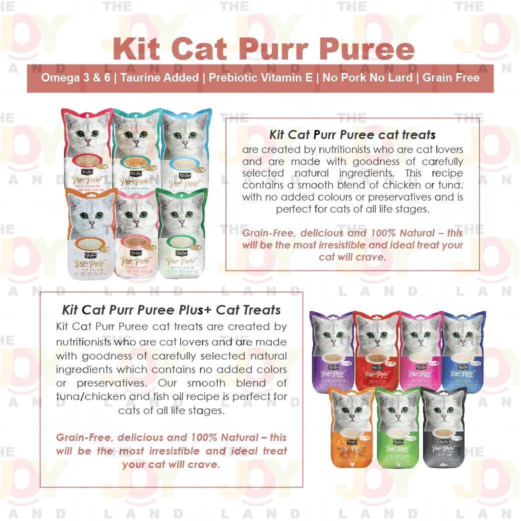 Kit Cat Treats Purr Puree Cat Kitten Food Supplement Cat Treats ...