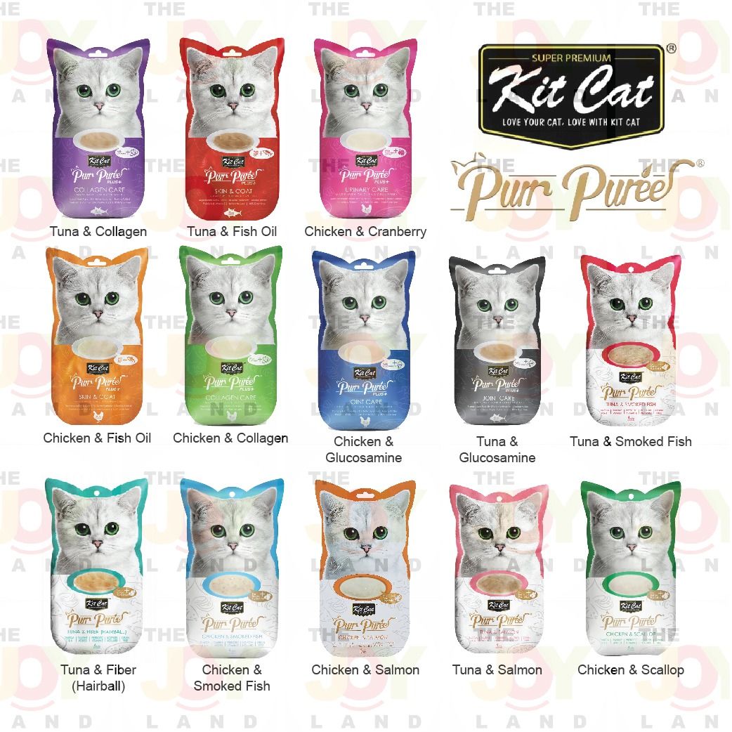 Kit Cat Treats Purr Puree Cat Kitten Food Supplement Cat Treats ...