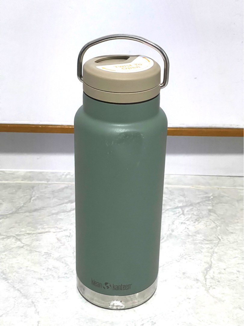 Klean kanteen vacuum insulated stainless steel thermos thermal flask water bottle 32oz 946ml ...