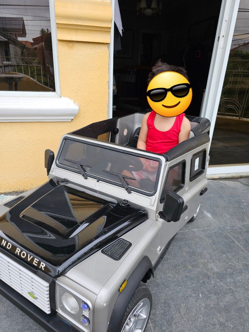 Land Rover electric car ride for kids with remote control Landrover ...