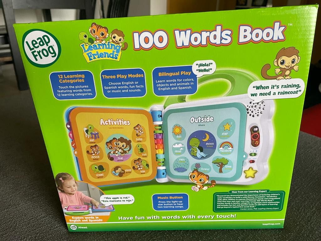 Leapfrog bilingual talking book (English+Spanish), Hobbies & Toys ...