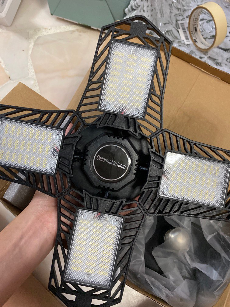 LED adjustable deformable light, Furniture & Home Living, Lighting ...