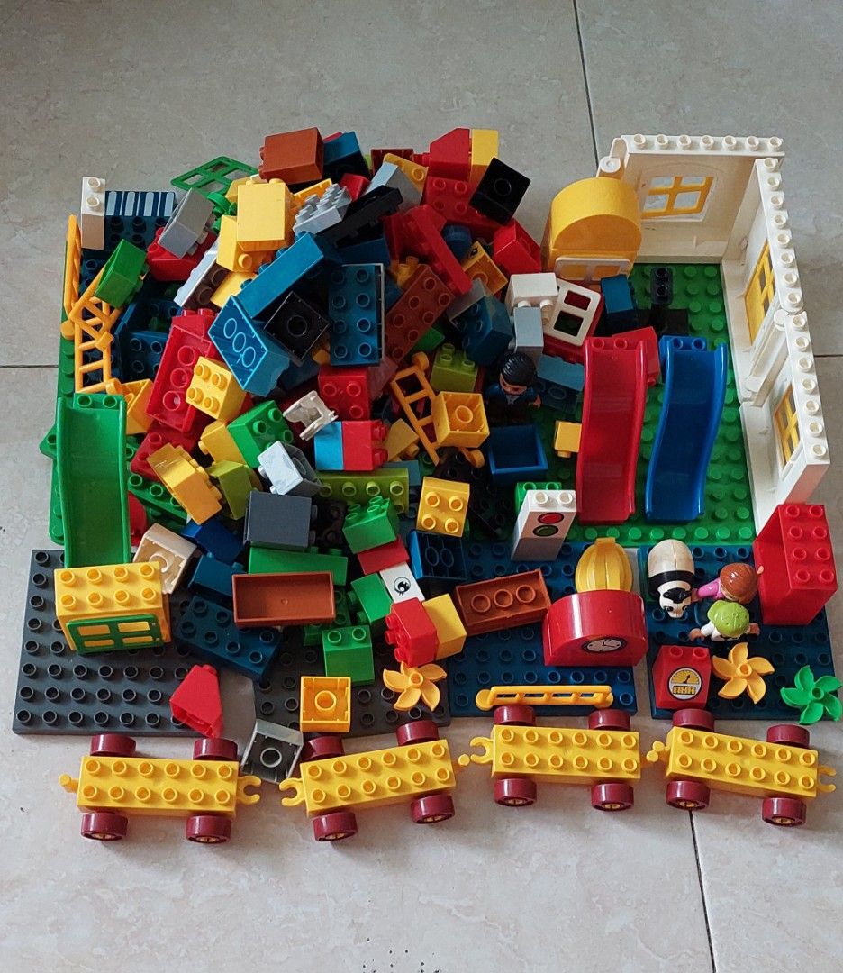 Lego Blocks with see-saw and figures, Hobbies & Toys, Toys & Games on ...