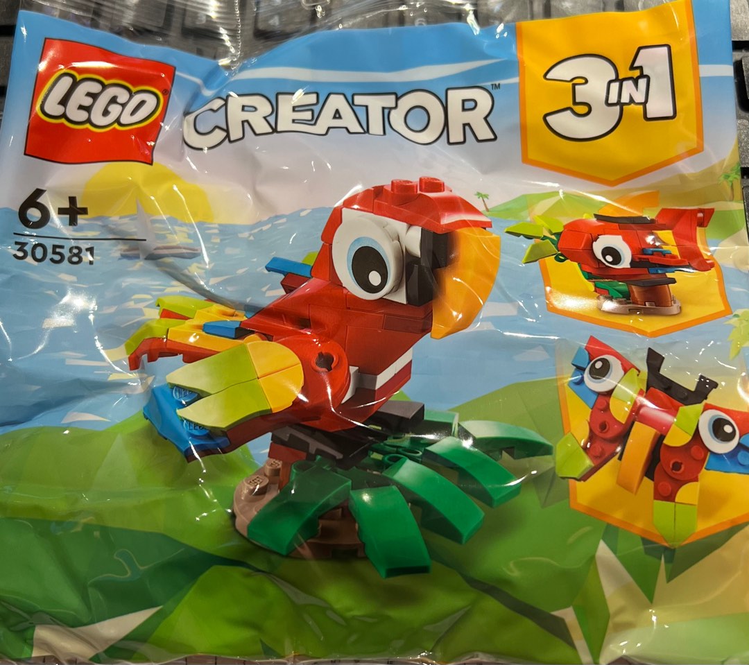 Lego creator parrot bird animal 3 in 1 set figurine collectible ...
