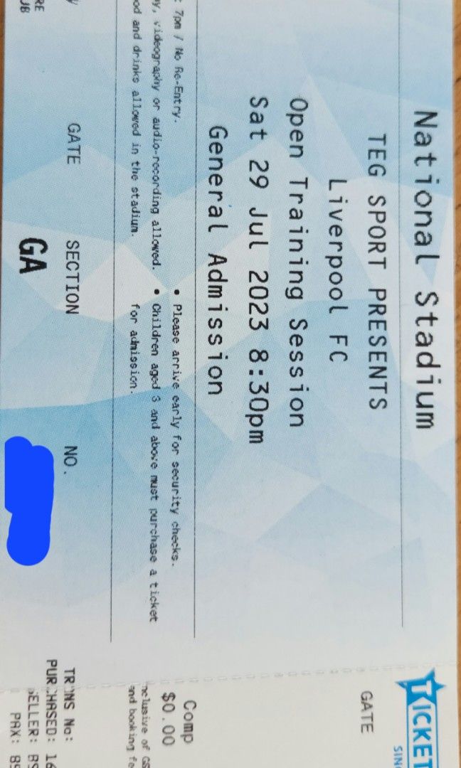 Liverpool FC Open Training Session (2 Tickets), Tickets & Vouchers ...