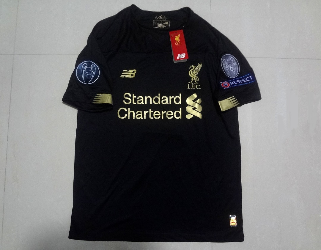 Liverpool LFC 18/19 Goalkeeper Jersey Shirt Champions Of Europe, Men's ...