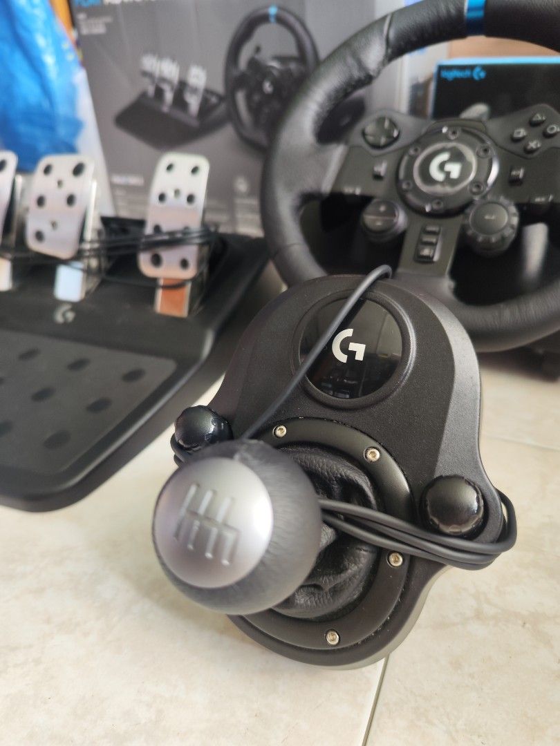 Logitech G923 + Logitech Driving Force Shifter, Video Gaming, Gaming ...